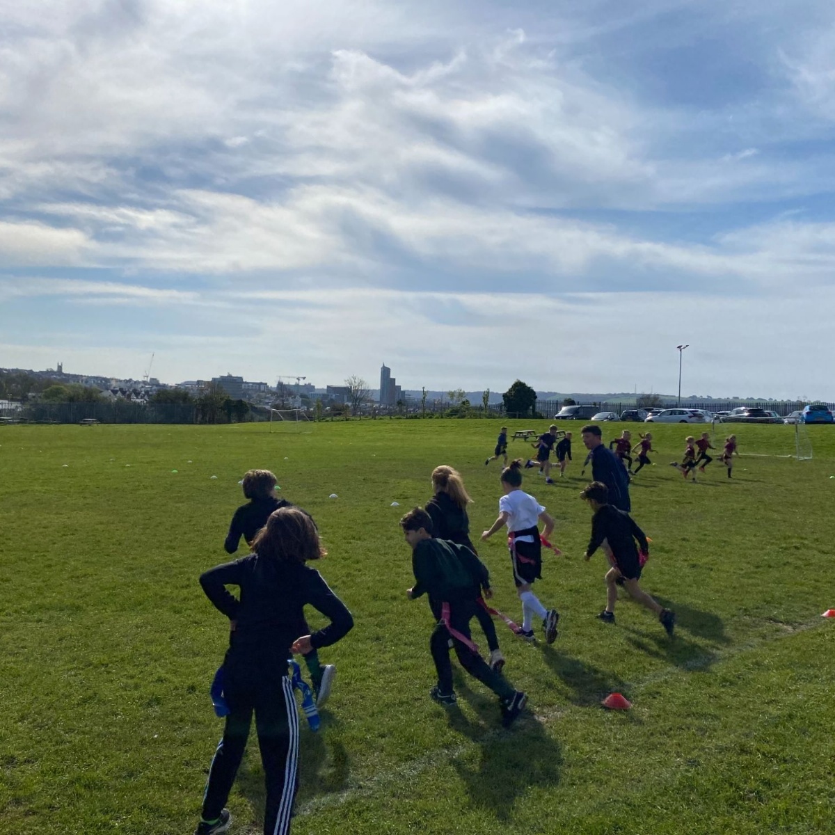 Stoke Damerel Community College - SDCC Sports Leaders run Tag Rugby event with Year 3 & 4 students